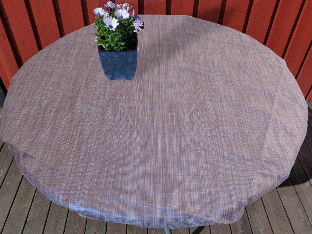 Voksduk med strikk 110 cm grå beige - Dekorer.no